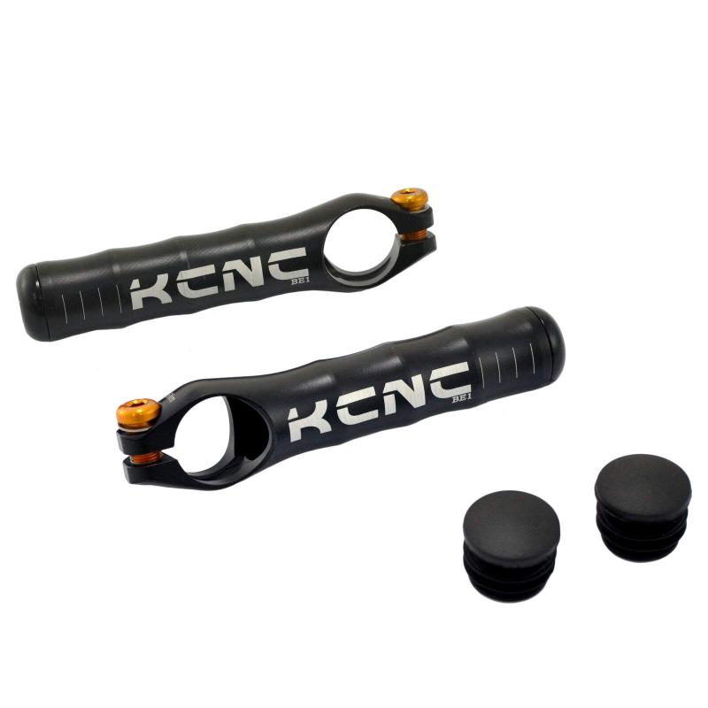 KCNC BE1 Ultralight 7075 Alloy Bar Ends w/Bar End Plugs, Black, KBE02-003BK-BK-OE, SK2194- Material: 7075 AL-T6- M8 Scan...