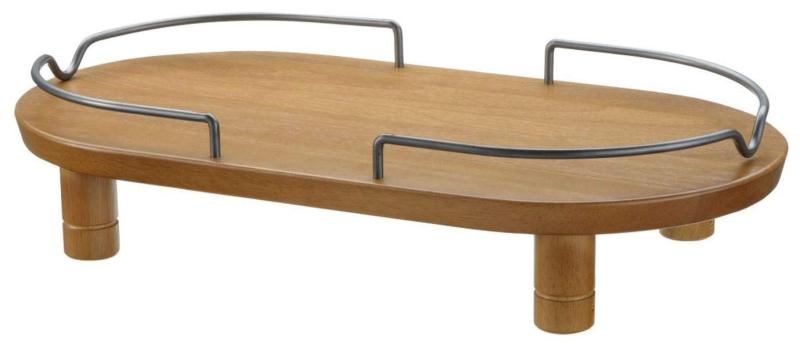 リッチェル(Richell) ペット用 木製テーブル ダブル超小型犬・小型犬用高さ調節脚なし：41.5×22×9H(cm)高さ調節脚取り付け時：41.5×22×16H(cm)製品重量/1.4kg材質/天然木、他