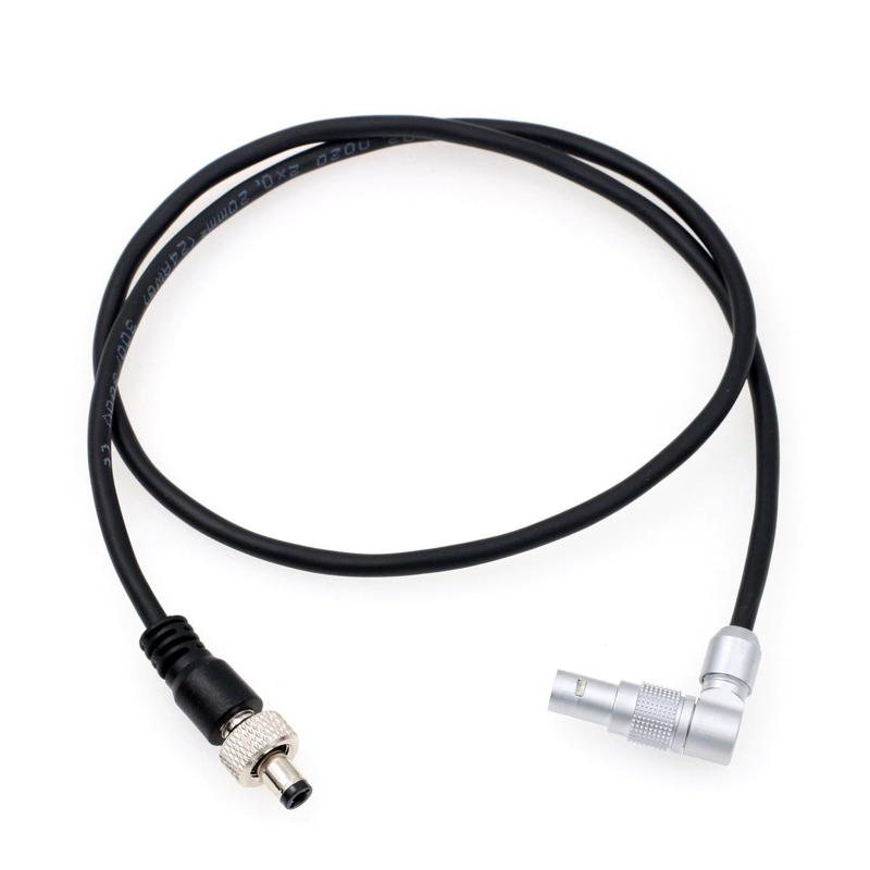 HangTon 0B 2ピン - ロックDCバレル電源ケーブル Alexaカメラ Atomos Shogun Flame/Inferno、Ninja Inferno、Shogun 7モニター用 回転直角 60cmLemo 0B FSG 2ピ...