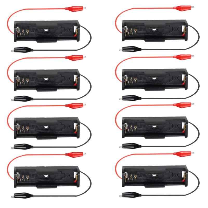 KILIGEN ワニ口クリップ電気、0.5mm² /20AWGワイヤー、ワニ口クリップ付き絶縁テストリード、電気テスト、回路接続、実験用のはんだ付けされた両端ジャンパー線10個