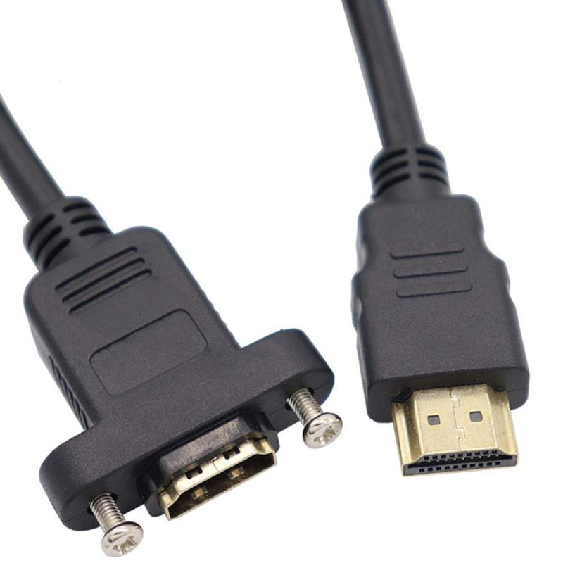 ViViSun HDMI 延長ケーブル ハイスピード 4K画質 オス-メス 金メッキ端子 HDMIタイプA オス- HDMIタイプA メス 固定可能