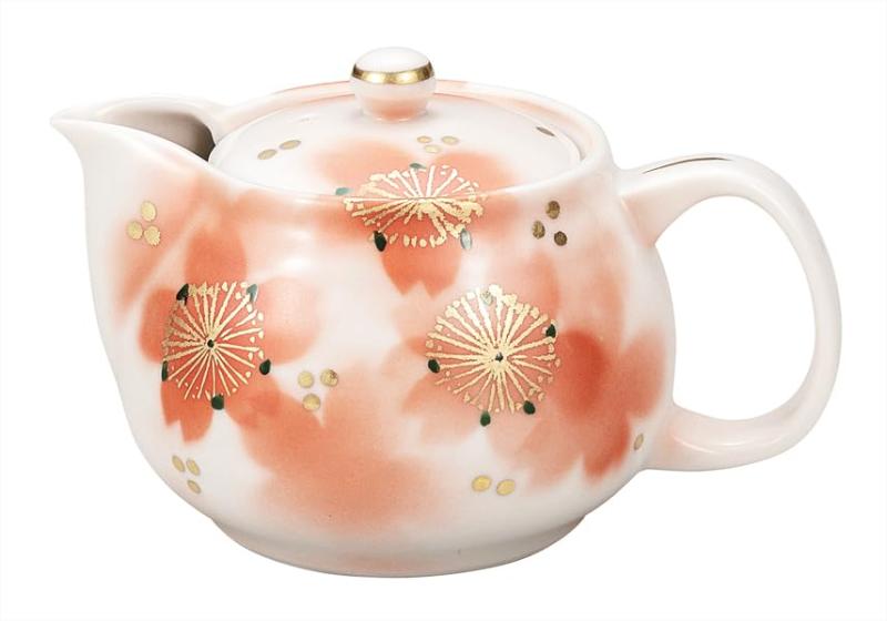 九谷焼いわたや ポット急須・春桜(網付) K9-652容量:382ml網付素材・材質:磁器生産国:日本紙箱入