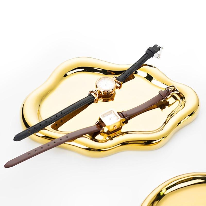 [ハルジオ] アクセサリートレイ ジュエリートレイ アクセサリー置き トレイ プレート ウェーブ 韓国 インテリア 韓国雑貨 おしゃれ 可愛い 北欧 北欧雑貨 撮影 小物 小物入れ 小物トレー 小💡 こだわりを詰め込んだHA...