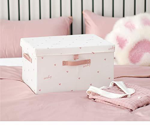 Collicarpo 収納ケース 収納ボックス 衣類用 衣装ケース 大容量 不織布 ふた付き 取っ手付き 折りたたみ式 羽毛布団 活性炭 消臭 衣類収納 持ち運び コンパクト かわいい