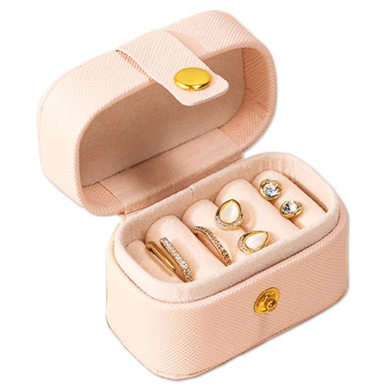 Klarz ジュエリーケース 小物 ケース 持ち運び ミニ アクセサリーケース 指輪 ピアス ケース 携帯用 旅行用 収納箱