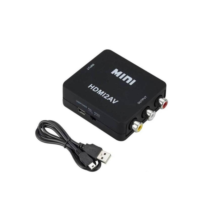 HDMI→RCA変換器 AVコンバーター HDMI→AV変換 USBケーブル付き 1080p/720p対応 (Black) 3色ケーブル カーナビHDMIからRCAに変換するコンバーターです。逆方向のRCAからHDMIには変換することは出来...