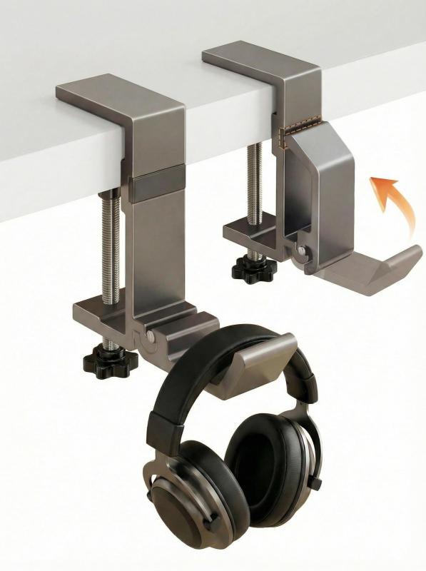 【Azixcos】テーブルフック マグネット式折りたたみ デスク フック カバン掛け バッグハンガー自由に配置収納 省スペース クランプ式 アルミ合金製 耐荷重12KG 机下/戸棚下/デスクサイドに取✅【磁着折りたたみ・邪魔ゼロ】マグネット...