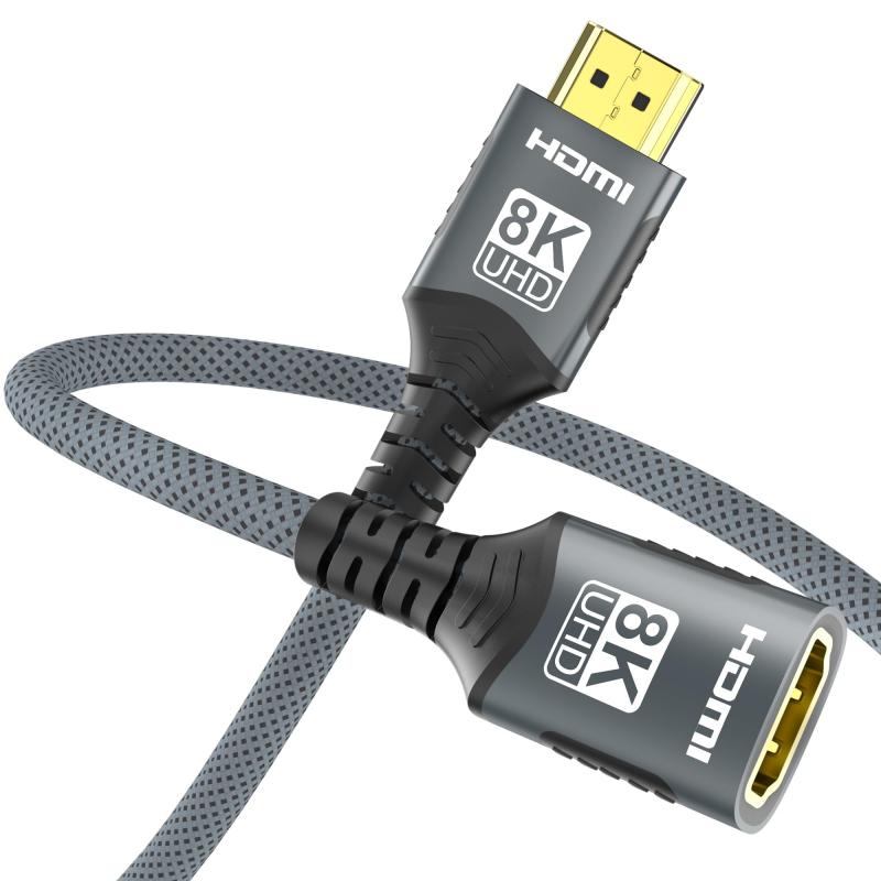 FDBRO hdmi 延長ケーブル8K@60Hz 4K@120Hz HDMI2.1 延長コード ハイスピード オスメス変換 コネクタ 7680p eARC 48Gbps 3D UHD イーサネット対応(2M)たぶん、あなたもこのような状況に...