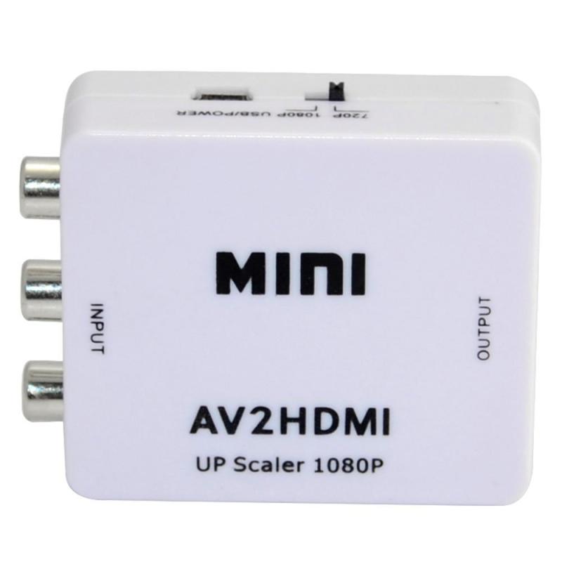 Paris 小型 コンポジッド AV2HDMI 変換 コンバーター (AV / RCA3 / CVBS) からHDMIへの変換アダプター HD Video Converter USBケーブル付き 1080p対応 デジタル アナログ オーディオ