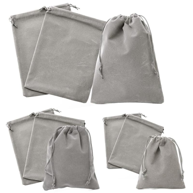 Pstyle. 巾着袋 アクセサリー ポーチ セット 9枚 小 中 大 PST-017【高い汎用性】 S/M/Lの3サイズがありますので、様々なシーンでもお使いいただけます。アクセサリーケース、ネックレスや指輪などの小物ジュエリーや、充電器...