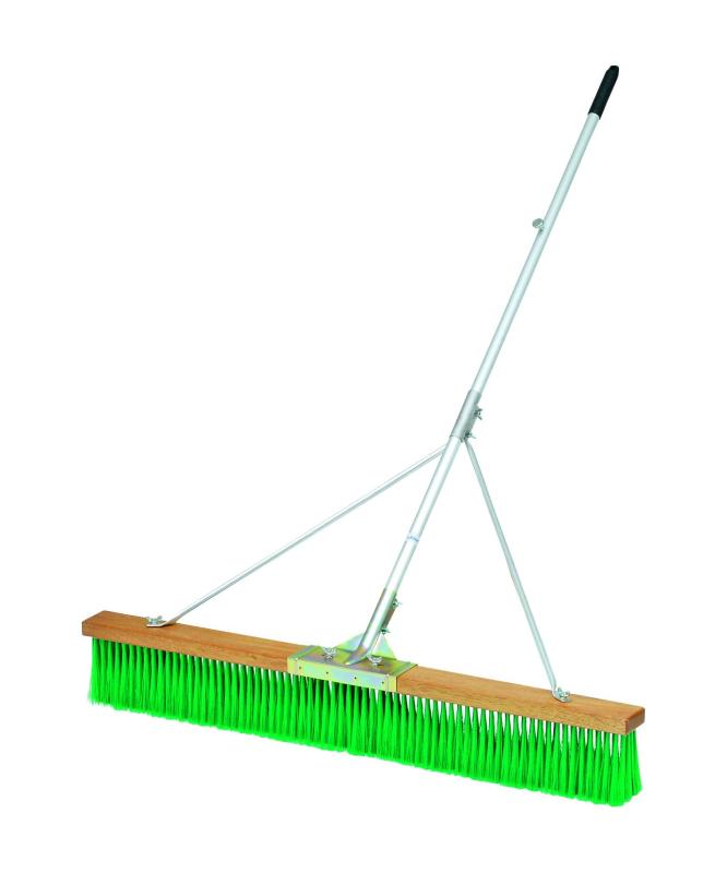 TOEI LIGHT(トーエイライト) コートブラシN120S G1416 ブラシ幅120cm ブラシ材質:PVC 補強ステー付 アルミ柄 固定フック付ブラシ幅120cm補強ステー付柄固定フック付組立式