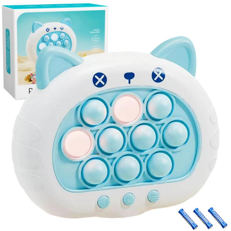 【改良型】プッシュポップ ゲーム 電動 光る プッシュポップ 【知育のプロ推薦】 知育玩具 小学生 集中力 ストレス解消 グッズ 殴る 指先の知育 ポップイット おもちゃ 【正規品】 玩具 6歳