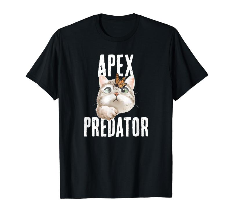 Apex Predator 子猫 面白い猫のデザイン Tシャツ