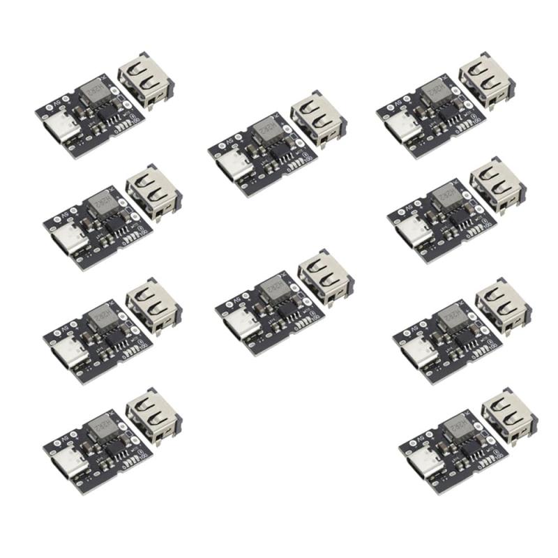 10pcs 5V 2A integrated charging and discharging module Type-C input 4.2V 4.35V10pcs 5V 2A integrated charging and discha...