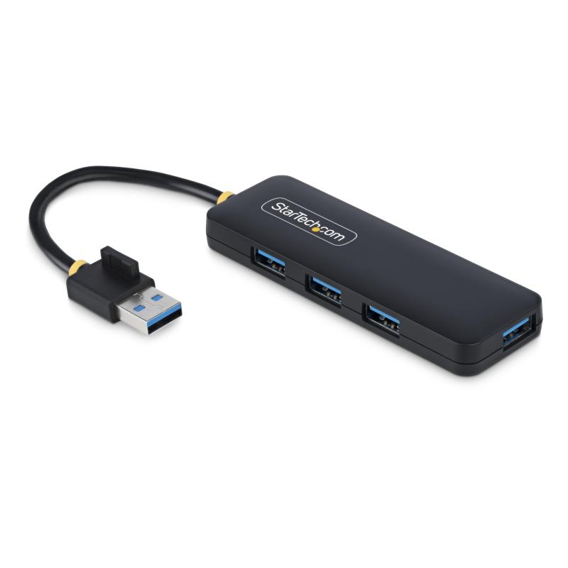 StarTech USB-A/Cハブ 4ポート USB-A 5Gbps バスパワーUSBポートの拡張：接続ポートが限られたUSB Type-AまたはType-C搭載のノートパソコンやデスクトップに、5Gbps対応USB-Aポートを4口増設。...