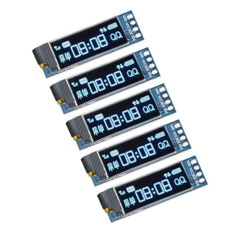 5pcs 0.91 inch OLED LCD display module 128x32 LCD display device 3.3v-5V5pcs 0.91 inch OLED LCD display module 128x32 LC...