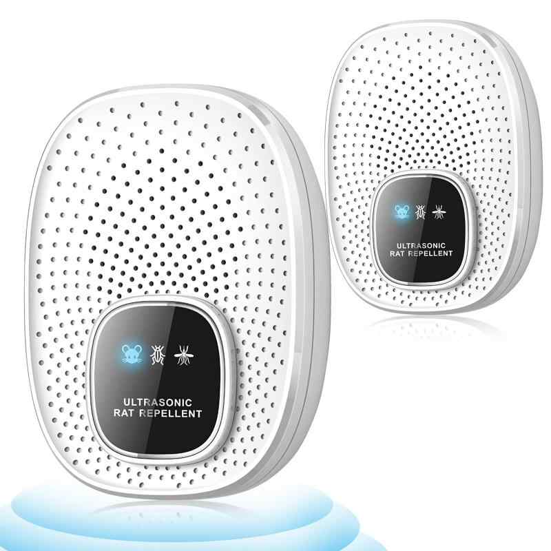 【2025新開発 2個セット】 ネズミ駆除器 害虫駆除器 Gegoup 超音波 強力 360°全方位 自動変動周波数 安全無害 ペット/子供に安心 静音 省エネ 有効範囲230畳 屋内/屋外 台所 寝室 屋根裏 倉庫用