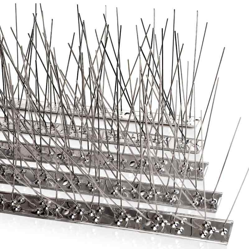 MILLATIUM 鳩避け 鳩よけグッズ 鳥よけ ベランダ 屋根 100%ステンレス製 11.8cmロングスパイク 簡単設置 取扱説明書付き【耐久性抜群】100％のオールステンレス(SUS304)製なので、耐候性の影響も受けにくく錆び強いで...