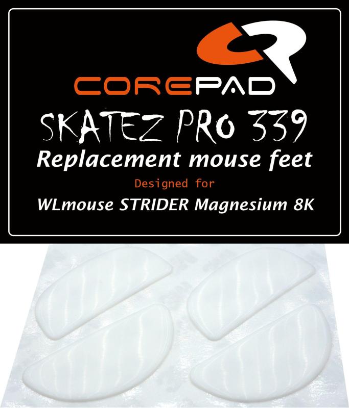 Corepad Skatez PRO WLmouse STRIDER Magnesium 8K用マウスソール 2set PTFE100%【】対応マウス：STRIDER Magnesium 8K厚さ：0.85mm2セット付属純度100％の高品...