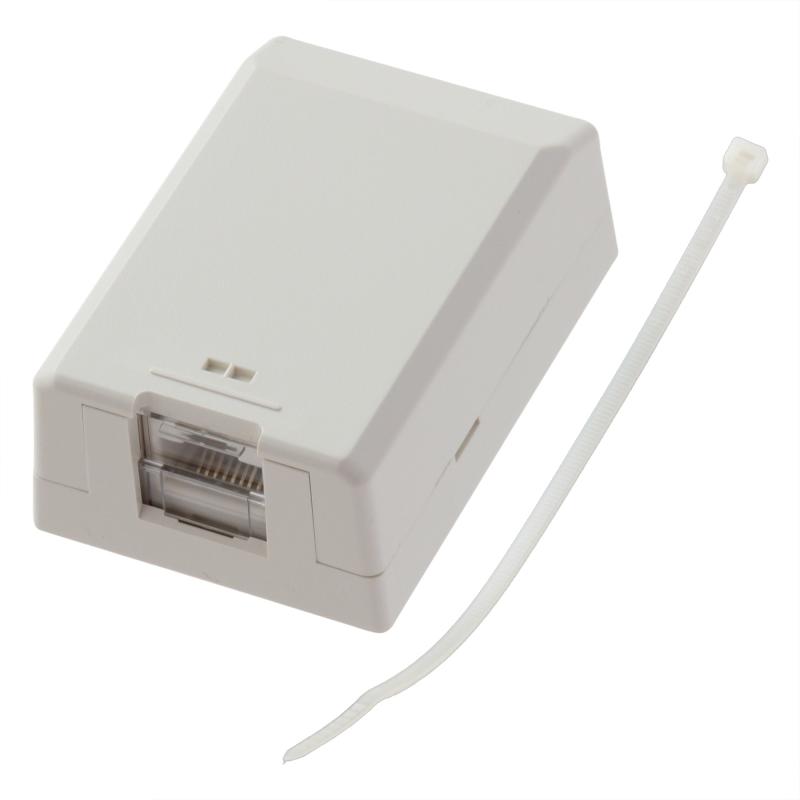 パンドウイット Cat6スライド式シャッター付キローゼットキット 1個口 JOS1TP00モジュラージャック組み込みタイプです。マグネットおよびケーブルをまとめるための結束バンド付です。マグネットおよびケーブルをまとめるための結束バンド付です。