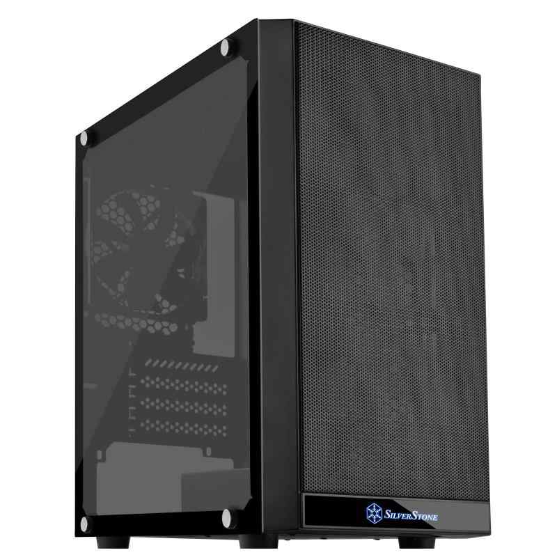 Silver Stone Silverstone 【Precision シリーズ】強化ガラスを採用したミドルエンドMicroケース SST-PS15B-G ブラック材質:プラスチックパネル、スチール製ボディー、強化ガラス側面パネルマザーボー...