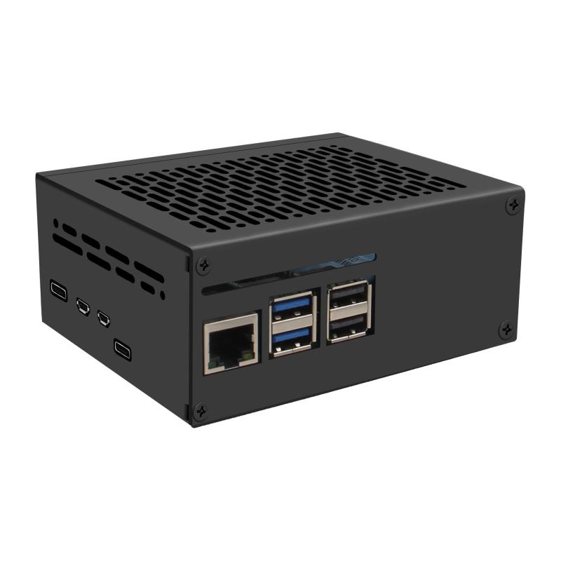 Geekworm X1201-C1 金属ケース、Raspberry Pi 5 とX1201 UPS電源管理拡張ボードに適用【注意】：Raspberry Pi 5や電池や X1201ボードなどは付属していません【品番/商品名】：X1201-C...