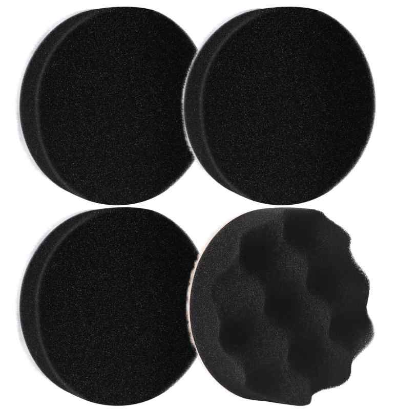 IROKCAKPT ポリッシャー バフ 車磨き用 バフ ウールバフ 電動ポリッシャー スポンジ マジックテープ式 研磨パッド