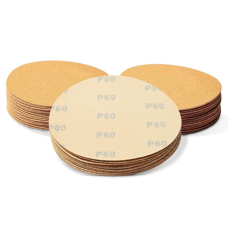 SPEEDWOX サンディングペーパー サンドペーパー 50枚 穴なし マジック式 紙やすり φ152mm セット 研磨 サンダー用 丸型 ディスク エアーサンダー丸パッド 木工用 吸じんランダムアクションサン