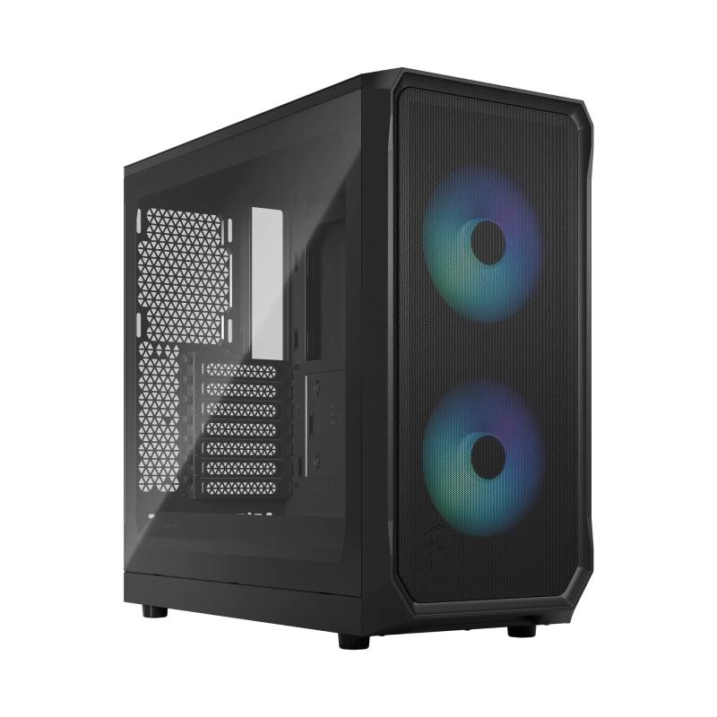 Fractal Design Focus 2 RGB Black TG Clear Tint エアフロー重視 強化ガラスパネル採用 ATX PCケース ARGBモデル FD-C-FOC2A-03 CS8054CS8054 日本正規製品 2年...