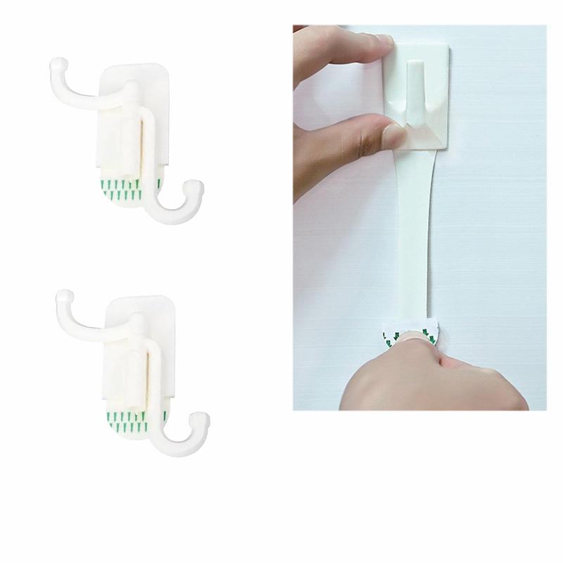 【VEVE&amp;MIKI】壁掛け フック 粘着 強力 壁穴あけないフフック 壁 傷つけない 耐荷重3KG 簡単 固定 跡が残らない 穴開けない 傷つけない貼り付け跡なし 防水 防湿 錆びない【製品情報】フック：5 CM×3.2 CM 2...