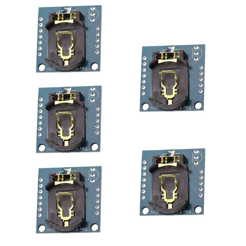 VKLSVAN 5PCS DS1307 RTC 24C32メモリ リアルタイムクロックモジュール I2C RTC AVR Arduino用リアルタイムクロックDS1307 搭載、I2C接続。EEPROM:AT24C32(32Kb)搭載。2線...
