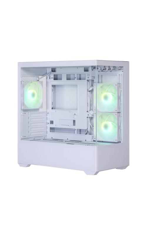 玄人志向 PCケース Micro ATX タワー フロント/サイド ガラスパネル ピラーレス シンプル スタンダート ホワイト KRC-mT01W✅【コンパクト＆スタイリッシュデザイン】ホワイトカラーが映えるMicroATX対応のピラーレス...