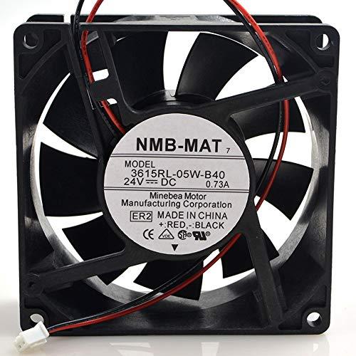 3615RL-05W-B40 NMB-MAT 9038 DC24V 0.73A 9CM waterproof inverter fan【Product Model】: 3615RL-05W-B40【Rated voltage】: DC 24...