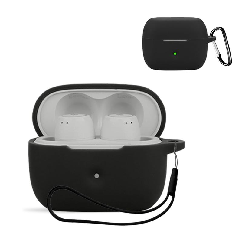 For Edifier X3 Pro 用 ケース カバー 【KONXISA】ワイヤレスイヤホン ケース シリコン素材 着用しやすい 耐衝撃 防水防塵 ウォッシャブル（カラビナ付き+ストラップ付き ） 装着充電可能 持ち運び【対応機種】Edi...