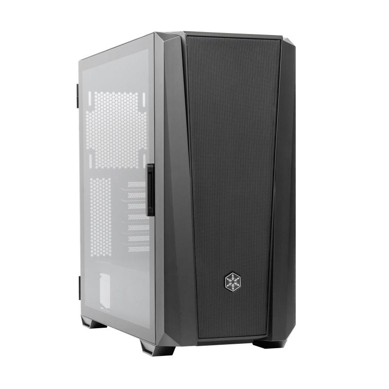 SilverStone デュアル360レジエター互換の高エアフローATXミッドタワーケース SST-FAB2-BGマグネットロック機構付き強化ガラス側面パネルで、ハードウェアのインストールやアップグレードが容易デュアル360mm液冷ラジエタ...