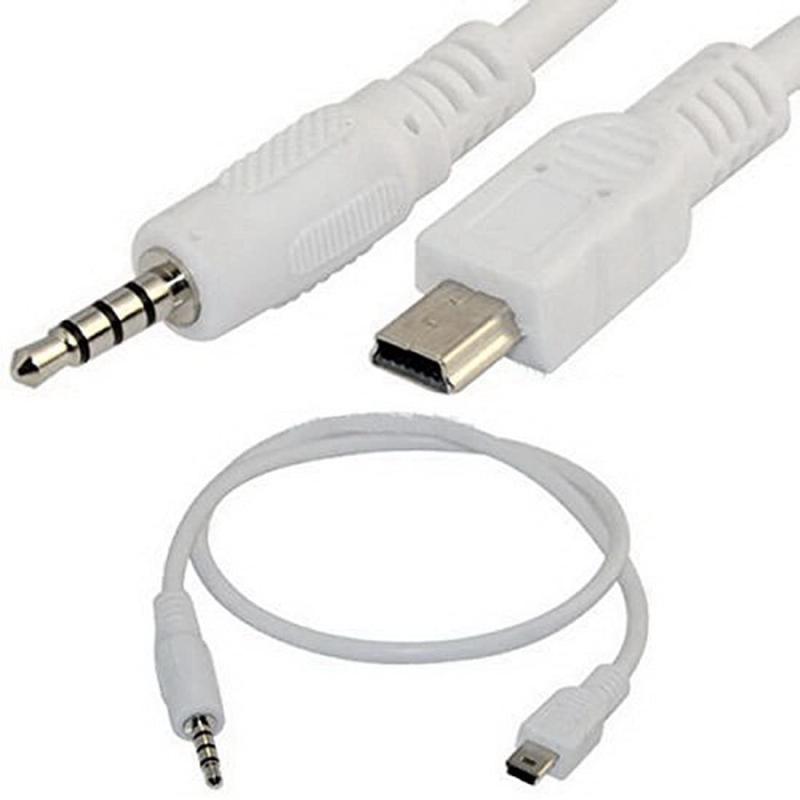 AKNPMHT 3.5 MMステレオプラグto Mini USB 5pinオスM / Mアダプタ変換装置オーディオケーブル 50cmコネクターA : 3.5mm 4極オス、コネクターB : Mini USB 5ピンオス。3.5mm ステレオ...