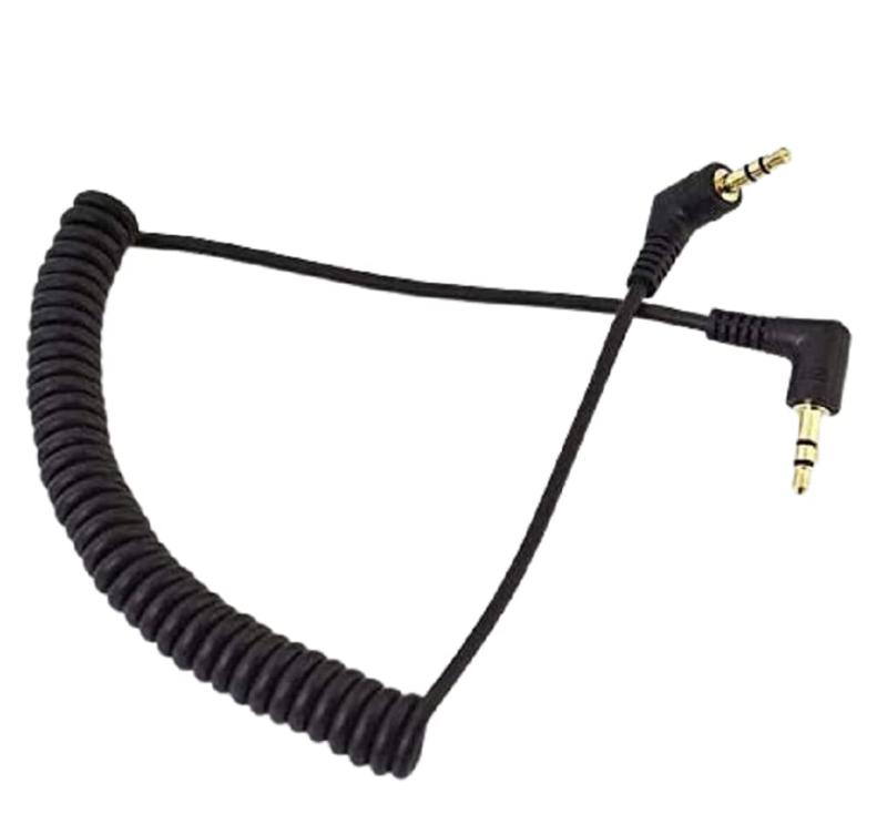 【便利な変換ケーブル＃60 by WYVERN AUDIO 】3極 L型2.5mm ⇔ 3極 L型3.5mm オス⇔オス ステレオミニプラグ カールコード ステレオ AUXケーブル （40cm~1.2m）L型2.5mm ⇔ L型3.5mm ...