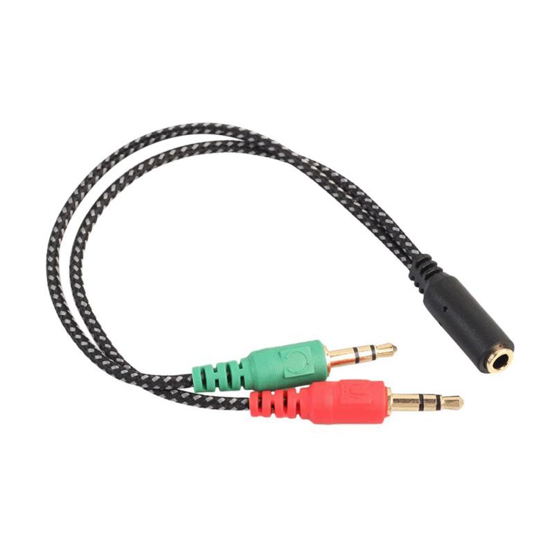 Akkerds 3.5 mmオーディオ二合一変換線 2オス1メス 3.5 mm 3極 双孔イヤホン、パソコンヘッドセット変換線【製品内容】3.5 mm（2オス1メス）一分二金メッキインタフェースパソコン耳麦変換線1本入。【良質線材】線芯は高...