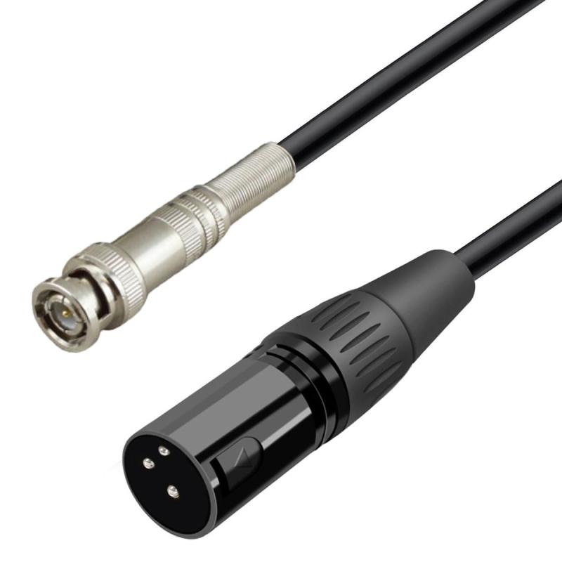 waveman xlr bnc 変換 ケーブル bnc xlr 変換 ケーブル コード キャノン 変換 コード 6N OFC 無酸素銅 マイク アンプ スピーカーに対応 キャノン オス 1Mwaveman xlr bnc 変換 ケーブル x...
