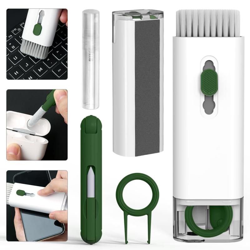 TOYAKU 7-in-1 多機能airpods掃除 キーボード掃除 キートップ引き抜きコンパクト軽量で運び便利 イヤホン掃除 airpodsクリーニング airpods pro 掃除セット イヤホンクリーニング airpods 掃除キット 充