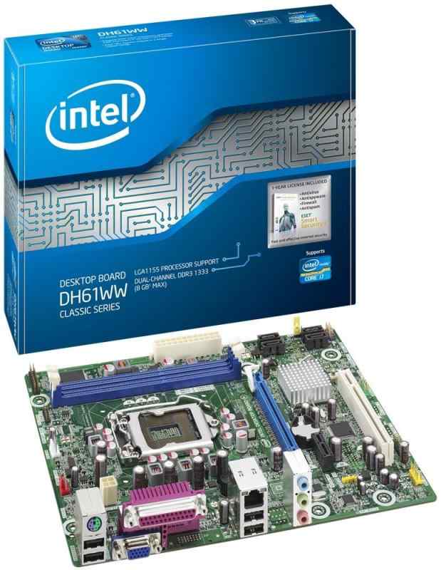 インテル Boxed Desk Top Board DH61WW BOXDH61WWB3規格：MicroATX