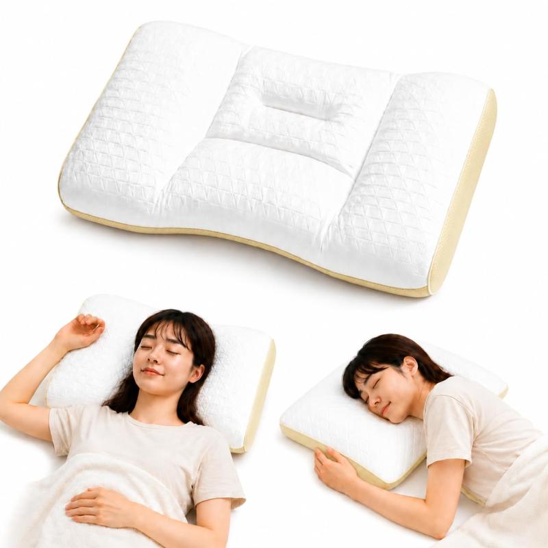 COZYNOVA 枕 深い眠り枕 首が痛くならない 人気 まくら 安眠枕 低反発 高反発 快眠枕 仰向け・横向き・うつ伏せ 安眠枕 快眠枕 寝心地アップ ラクラク 60x40X7/11cm (ライトグレー)