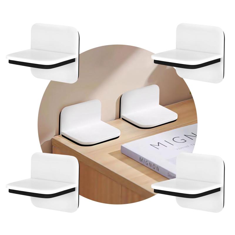 耐震ダンパー 耐震グッズ 家具転倒防止 家具固定 穴を開けずに 地震対策 強粘着性 ホワイト 4個入【衝撃吸収】衝撃吸収パッドが地震の揺れを吸収する、震度7対応の家具転倒防止器具です。地震の揺れを吸収して、家具の転倒を防止します。【取り付け...