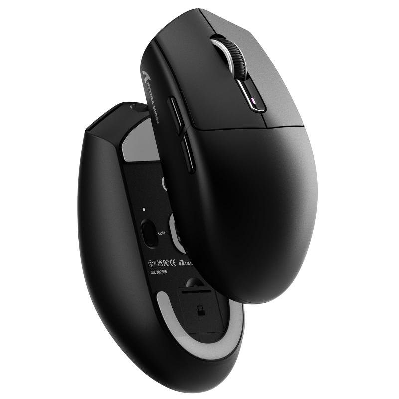 MAMBASNAKE×ATTACK SHARK G3 ゲーミングマウス 無線 有線 Bluetooth 2.4GHz 三モード 軽量マウス 高精度センサー Broadcomチップ PAW3311 最大22000DPI 1000Hz応答 超軽...