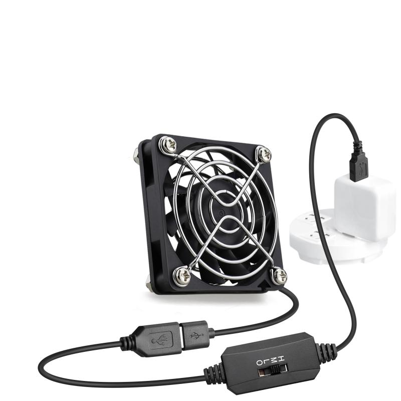 GDSTIME 60mm 80mm 92mm 120mm 140mm 5V DCUSB冷却ファン 軸流ファン 多用途扇風機 DIY FAN