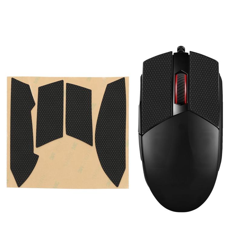 kwmobile マウスグリップ ASUS ROG Strix Impact II対応 グリップテープ - 滑り止め カット済 厚さ0.5mm 黒色ぴったり: ASUS ROG Strix Impact II対応快適なゲーム体験を実現: こ...