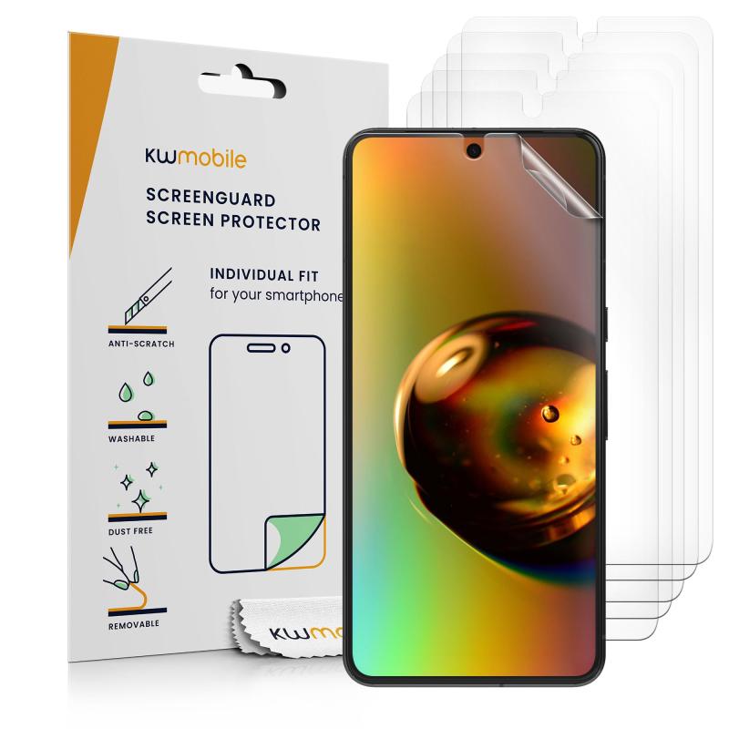 kwmobile 6x 保護フィルム Google Pixel 8 Pro対応 フィルム - ディスプレイ保護フィルム 無色透明 スクリーンプロテクター見えないヒーロー: このスクリーンプロテクターがあなたのスマホの液晶画面を傷や汚れ、水は...