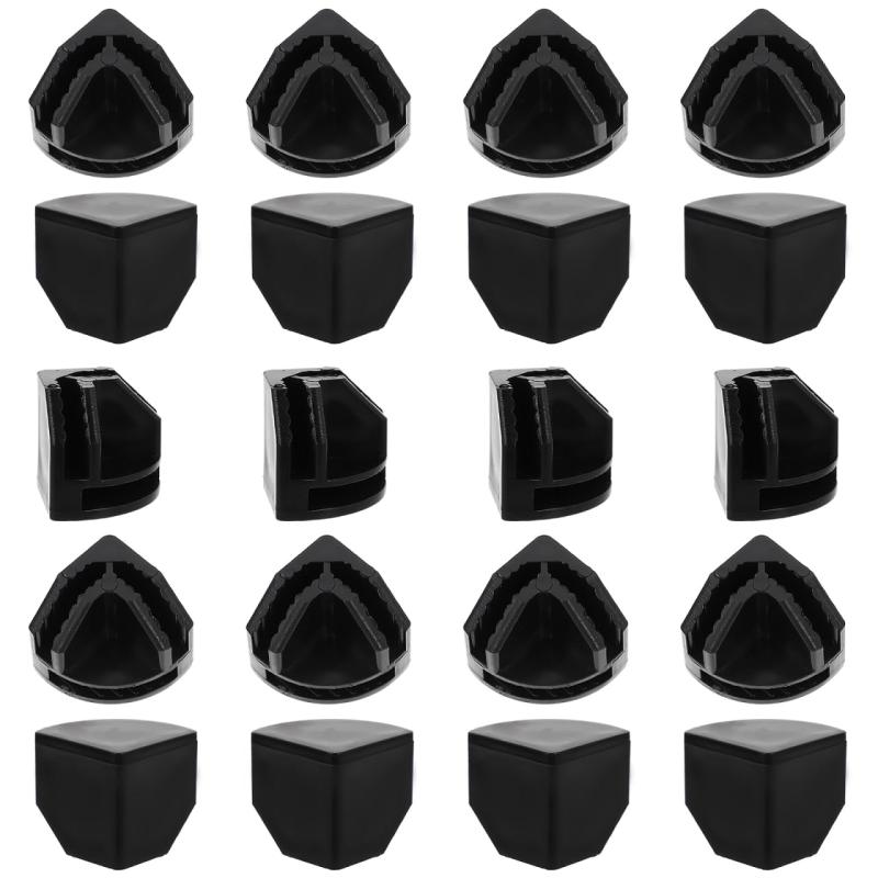 Mobestech ワイヤーキューブコネクタ 20個セット ブラック Absプラスチック製 収納棚キャビネット用 モジュラーオーガナイザー パネル固定ジョイントパーツ 2.40×2.30×2.30Cm安全で安定した接続設計: 20ピースのワ...