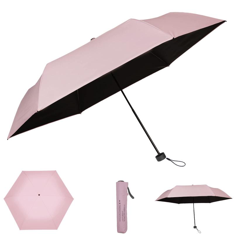 折り畳み日傘 超軽量223g 晴雨兼用 99.9％以上UVカット率99.99%以上遮光率 遮熱 300T 高密生地C6 超撥水 高強度カーボンファイバー 丈夫 耐風式 ワイドライト折りたたみ傘 65CM ＊ 6本骨 FOR UNISEX F...