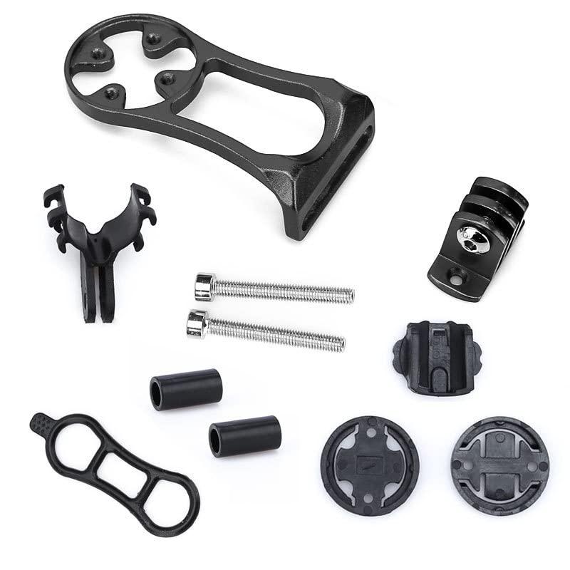 サイクルコンピューター用ブラケット ガーミンブラケット 自転車コンピュータマウント ダブルハンドル Garmin/Bryton/Cateye/Brighton/GPS/GoProアクションカメラ用 31.8と25.4mm対応【商品詳細】材質...